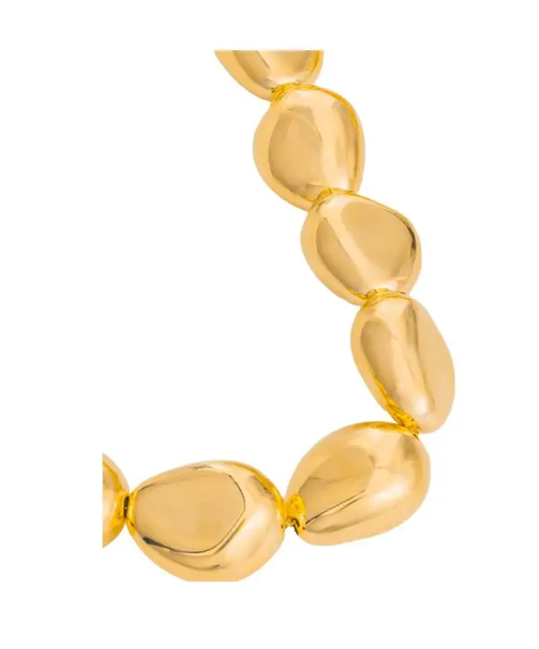 Federica Tosi Chunky Metallic Necklace - Yellow