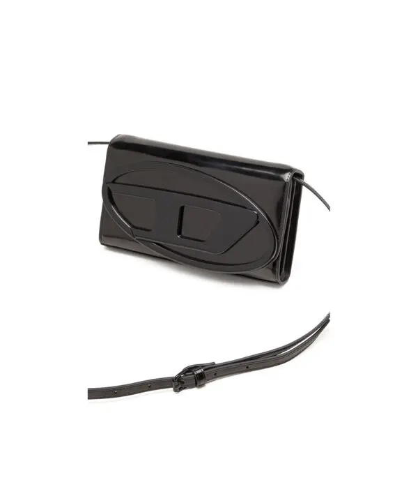 DIESEL® 1dr Wallet Strap Wallet Bag - Black