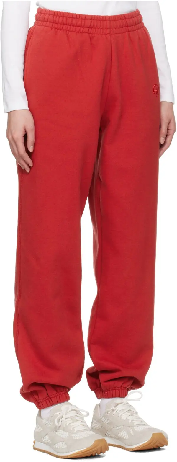 ANINE BING Logo Embroidered Sweatpants
