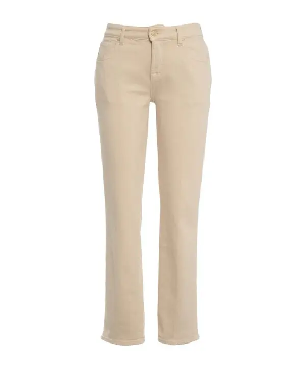 7 For All Mankind Calie Straight-leg Jeans - Nude