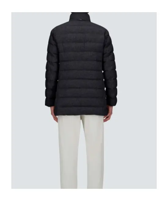 Herno Down Jacket With Long Sleeves - Black