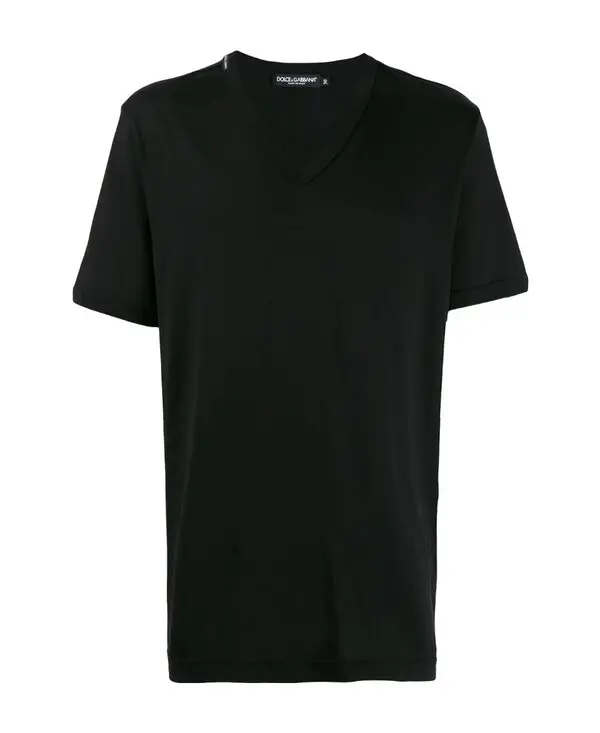Dolce & Gabbana Dolce Gabbana V-neck T-shirt - Black