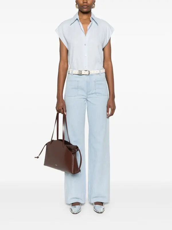 A.p.c. Cropped Wide-leg Jeans - White
