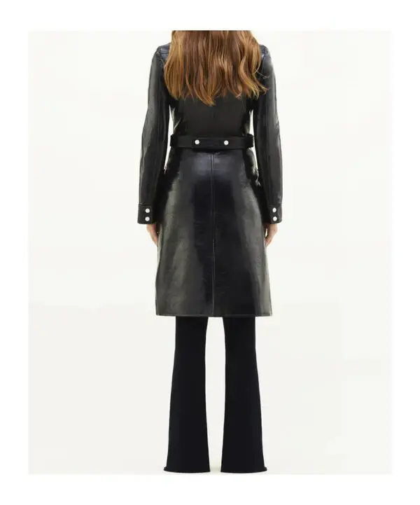 COURREGES Belted Midi Trench Coat