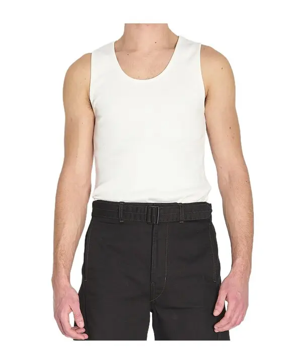 LEMAIRE Ribbed Tank Top - Black