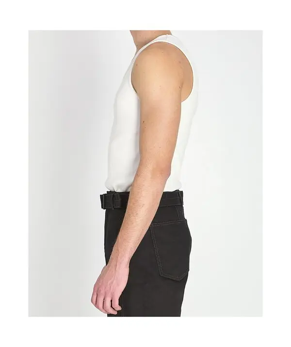 LEMAIRE Ribbed Tank Top - Black