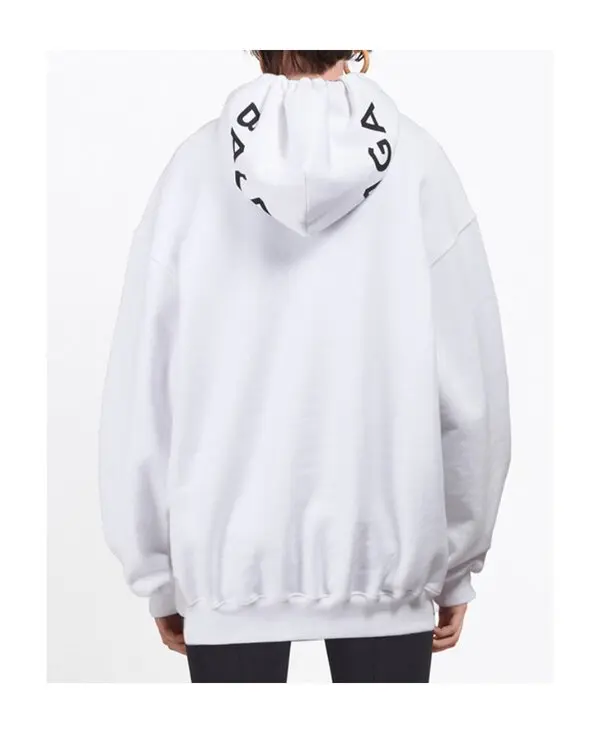 Balenciaga Cocoon Hoodie With Logo Print