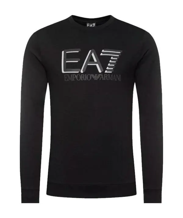 EA7 Logo Printed Pullover