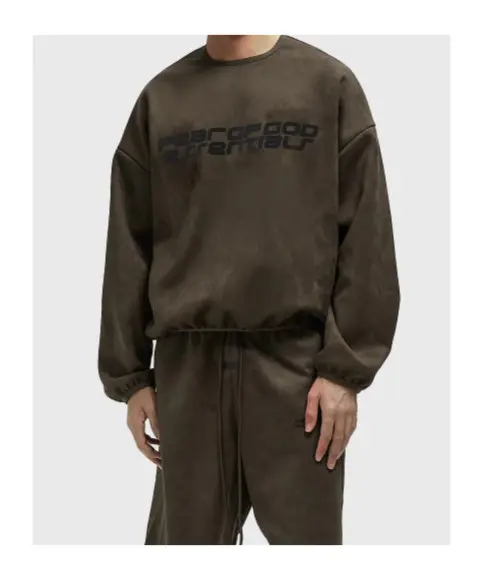 Fear Of God Modern Crewneck Sweatshirt With Letter Decoration - Black