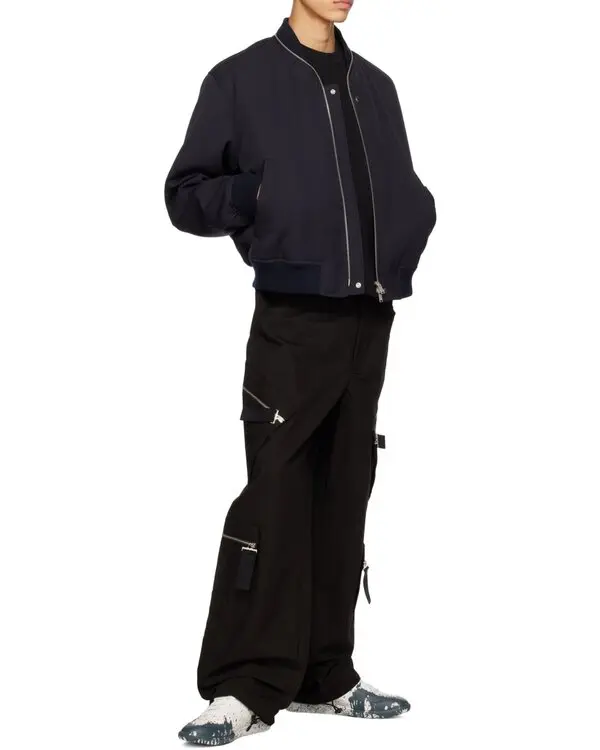 JIL SANDER Zip-up Long-sleeved Bomber Jacket
