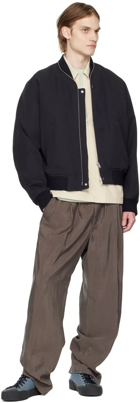 JIL SANDER Zip-up Long-sleeved Bomber Jacket