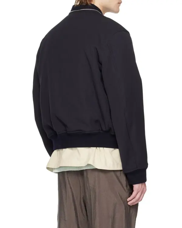 JIL SANDER Zip-up Long-sleeved Bomber Jacket