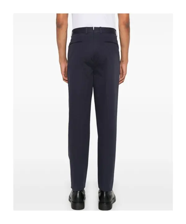Zegna Belt-loop Casual Pants - Black