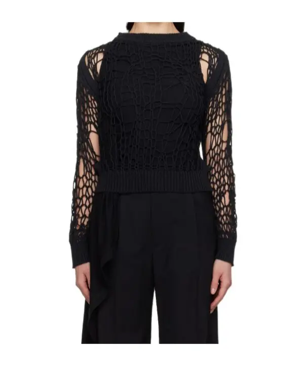 MAISON MARGIELA Open Knit Crewneck Sweater