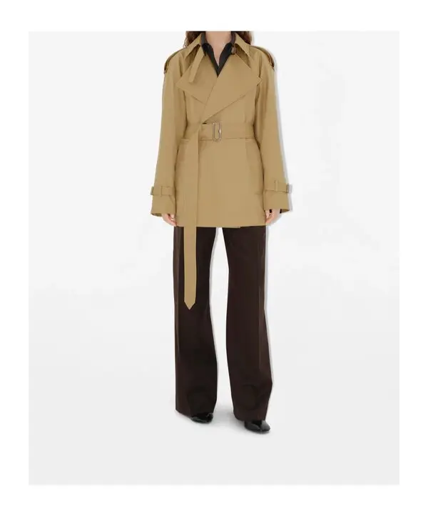Burberry Belted Waist Trench Short Coat