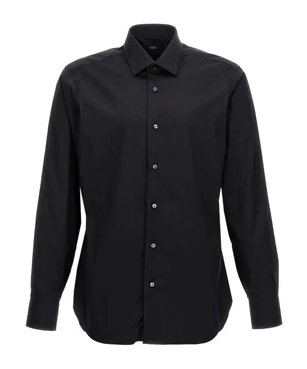 BARBA NAPOLI Classic Poplin Dress Shirt