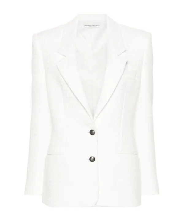 Alessandra Rich Single-breasted Bouclé Blazer