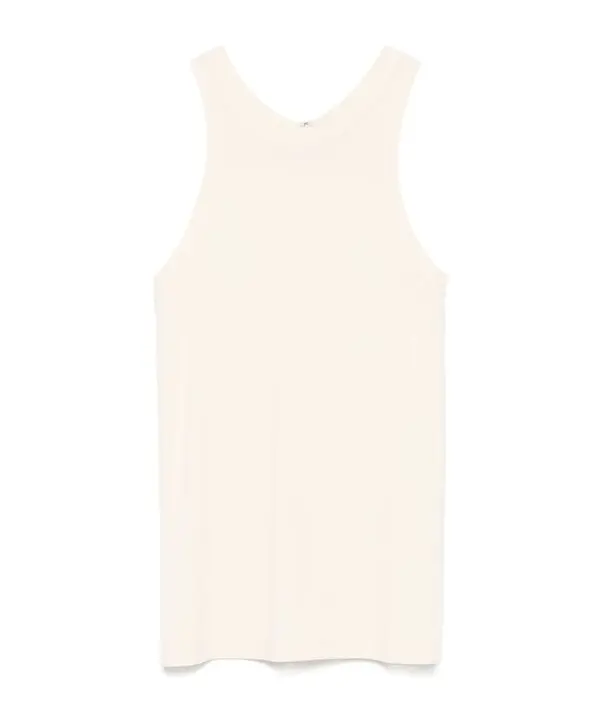 TOTEME Sleeveless Round Neck Tank Top - White