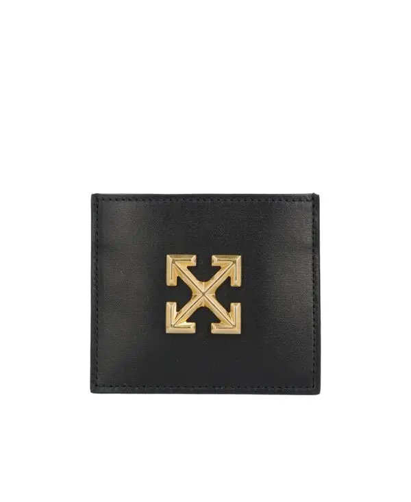 Off-White Jitney Leather Card Case - Black