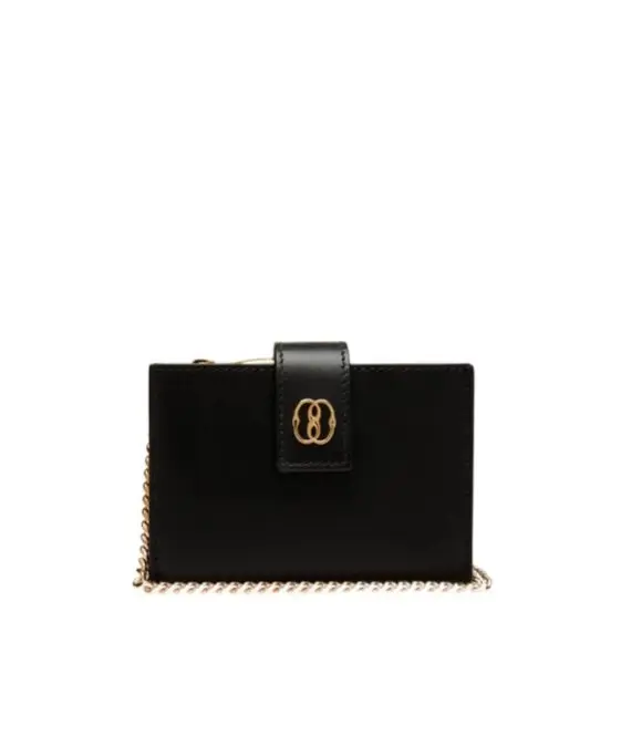 Bally Chain Card Bag - Black