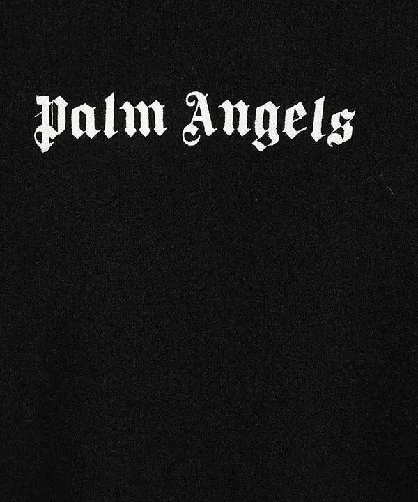 Palm Angels Logo Embroidered Crewneck Jumper - Black