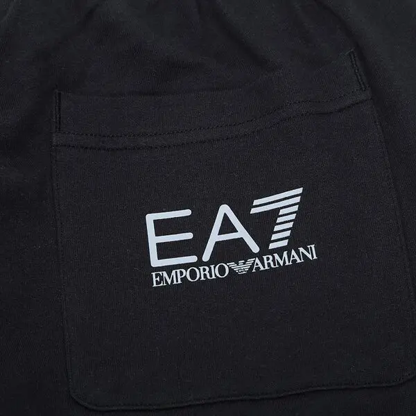 EA7 Logo Sweatpants - Black