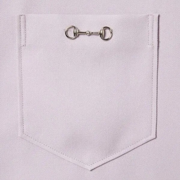 Gucci Gabardine Collared Long-sleeve Shirt - Lavender