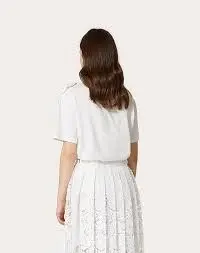 Valentino Garavani Rose Blossom Logo Print T-shirt