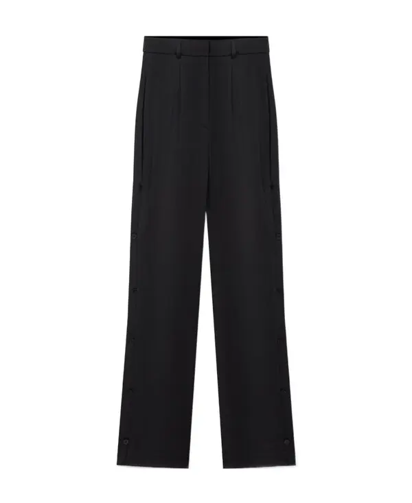 Nanushka Felina Straight-leg Satin Trousers - Black