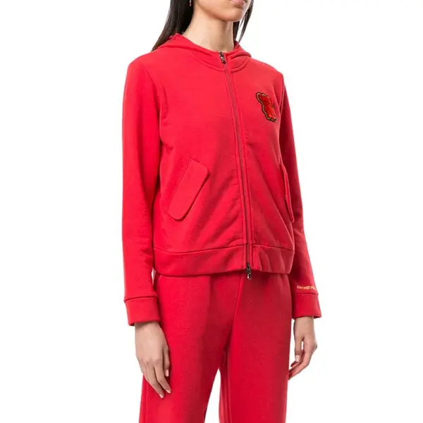 Emporio Armani Logo Hooded Zip-up Casual Coat