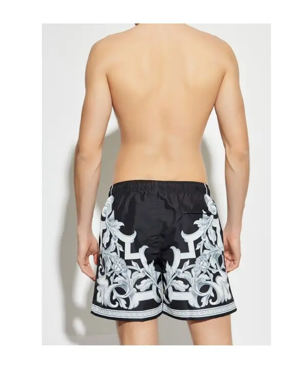 Versace Barocco Print Swim Shorts