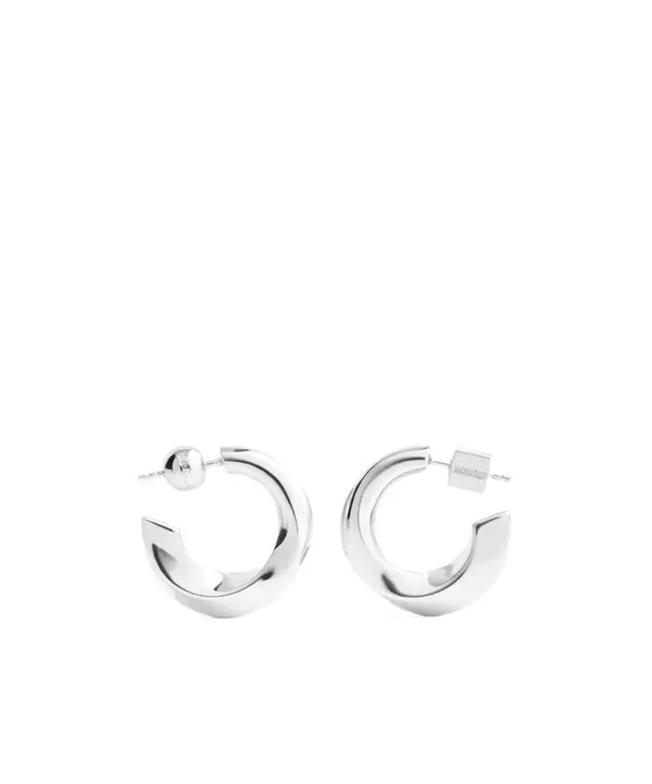 Jacquemus The Tourni Hoops Earrings - Silver