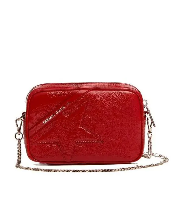GOLDEN GOOSE Star Patch Crossbody Bag - Red