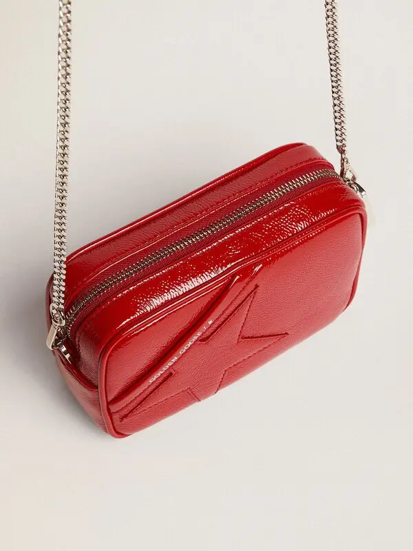 GOLDEN GOOSE Star Patch Crossbody Bag - Red