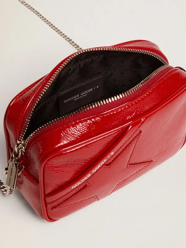 GOLDEN GOOSE Star Patch Crossbody Bag - Red