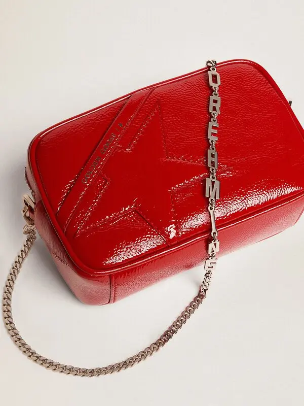 GOLDEN GOOSE Star Patch Crossbody Bag - Red