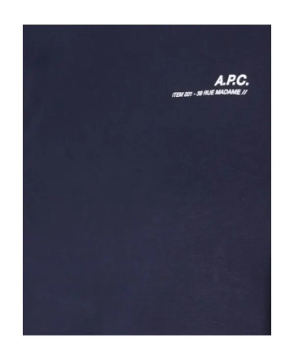 A.p.c. Logo Print Cotton Sweatshirt