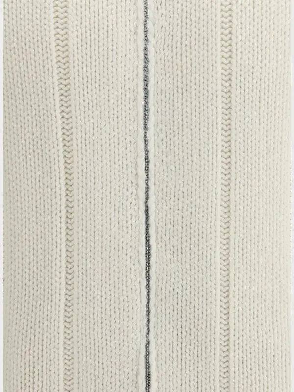Brunello Cucinelli Zip-up Ribbed-knit Jacket - Gray
