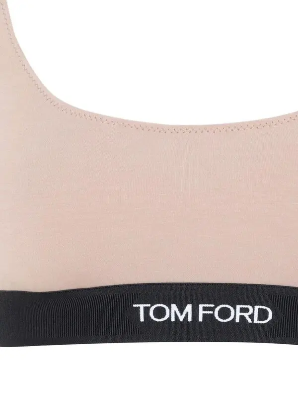 TOM FORD Logo Band Bralette - White