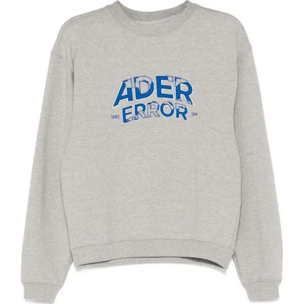 ADER ERROR Long Sleeve Sweatshirt With Logo - Gray