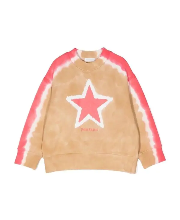 Palm Angels Star Tie-dye Print Sweatshirt