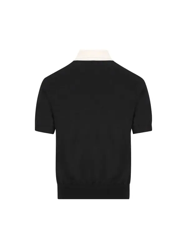 Celine Polo Sweater In Fine Cashmere Silk