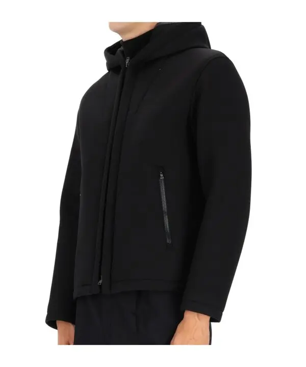 Herno Zip-up Hooded Jacket - Black