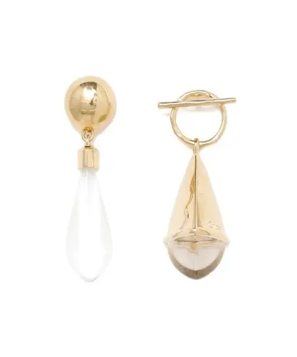 Chloé Droplet Pendant Earrings - Yellow