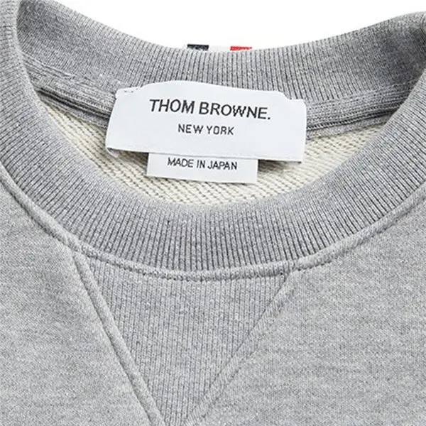 Thom Browne Loopback 4-bar Sweatshirt - Light Gray