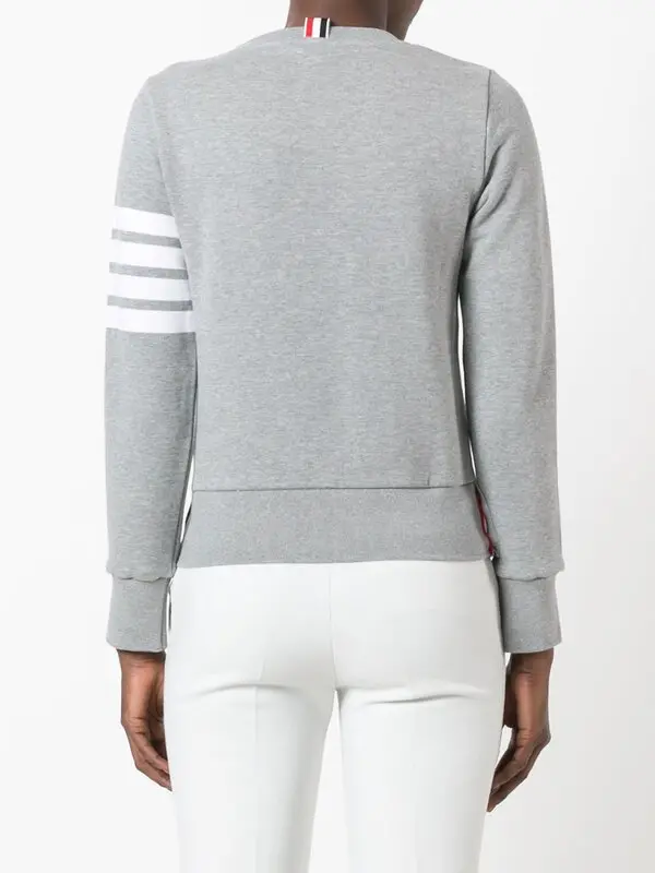 Thom Browne Loopback 4-bar Sweatshirt - Light Gray