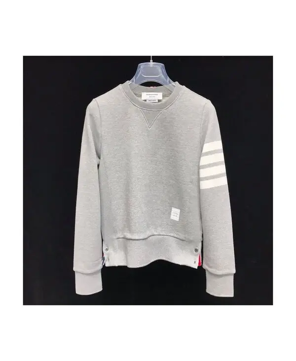 Thom Browne Loopback 4-bar Sweatshirt - Light Gray