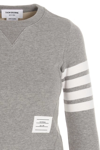 Thom Browne Loopback 4-bar Sweatshirt - Light Gray