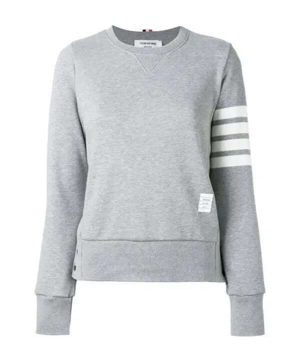 Thom Browne Loopback 4-bar Sweatshirt - Light Grey
