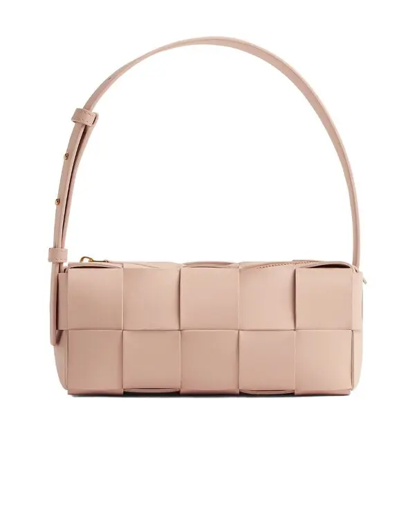 Bottega Veneta Small Brick Cassette Shoulder Bag - Lotus Pink